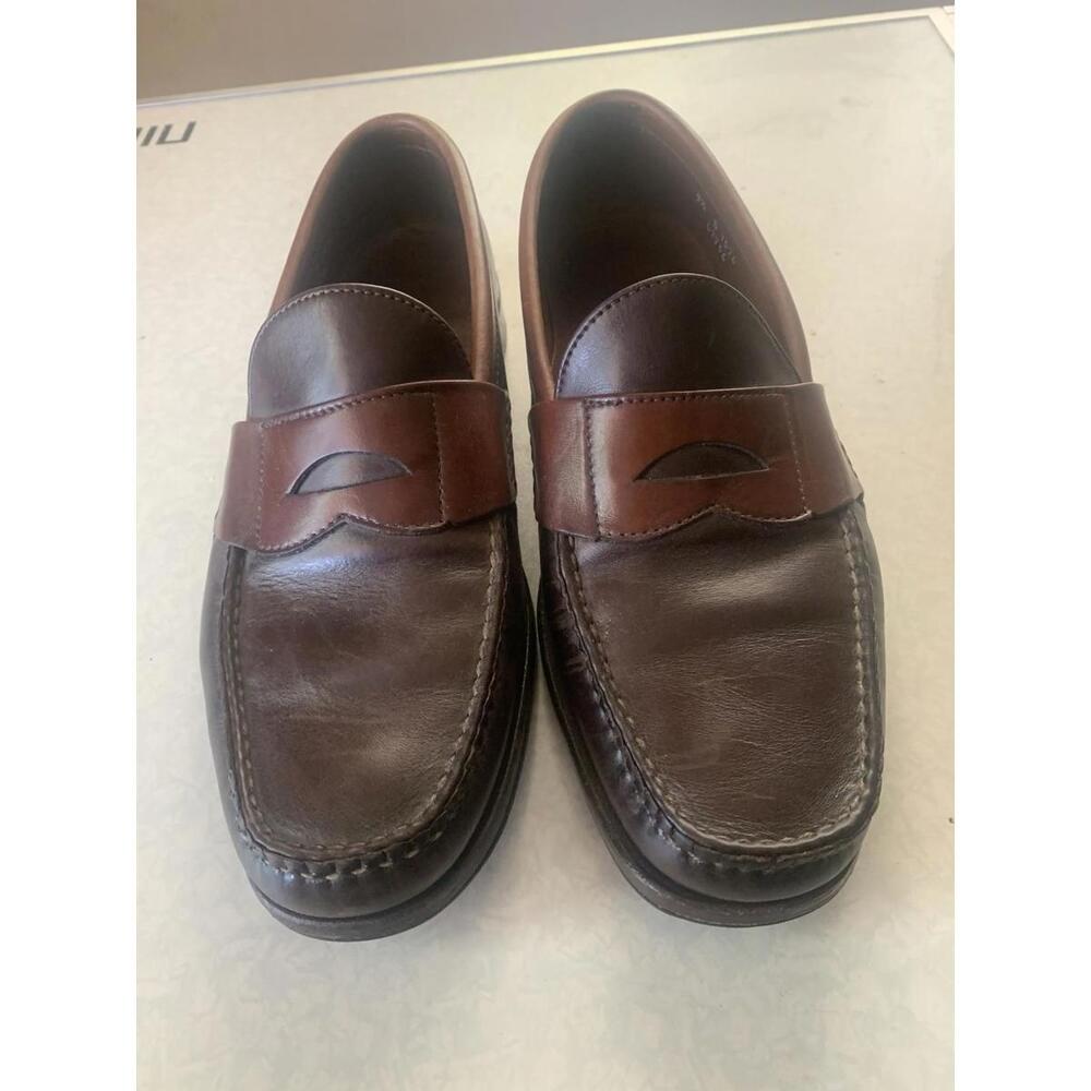 Allen Edmonds 11 D Burke Penny Loafer Tan Brown Cogna… - Gem